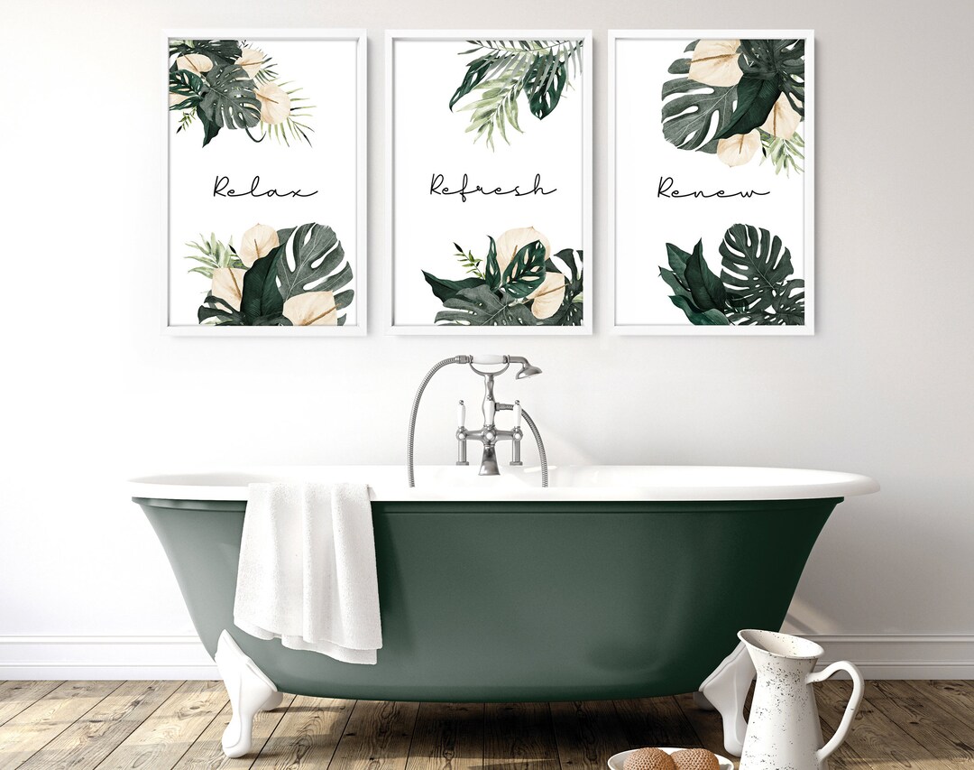 Bathroom Wall Decor Home Decor Bathroom Spa Bathroom Decor - Etsy