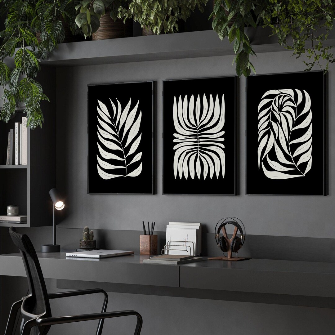 Modern Abstract Masculine Wall Art Prints, Contemporary Wall Hanging ...