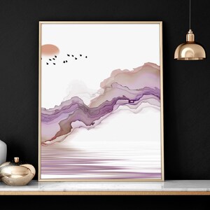 Calming Watercolor Painting Print Set of 3 Minimalist Wall Prints Zen ...