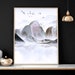 Calming Watercolor Painting Print | Set of 3 Minimalist Wall Prints ...