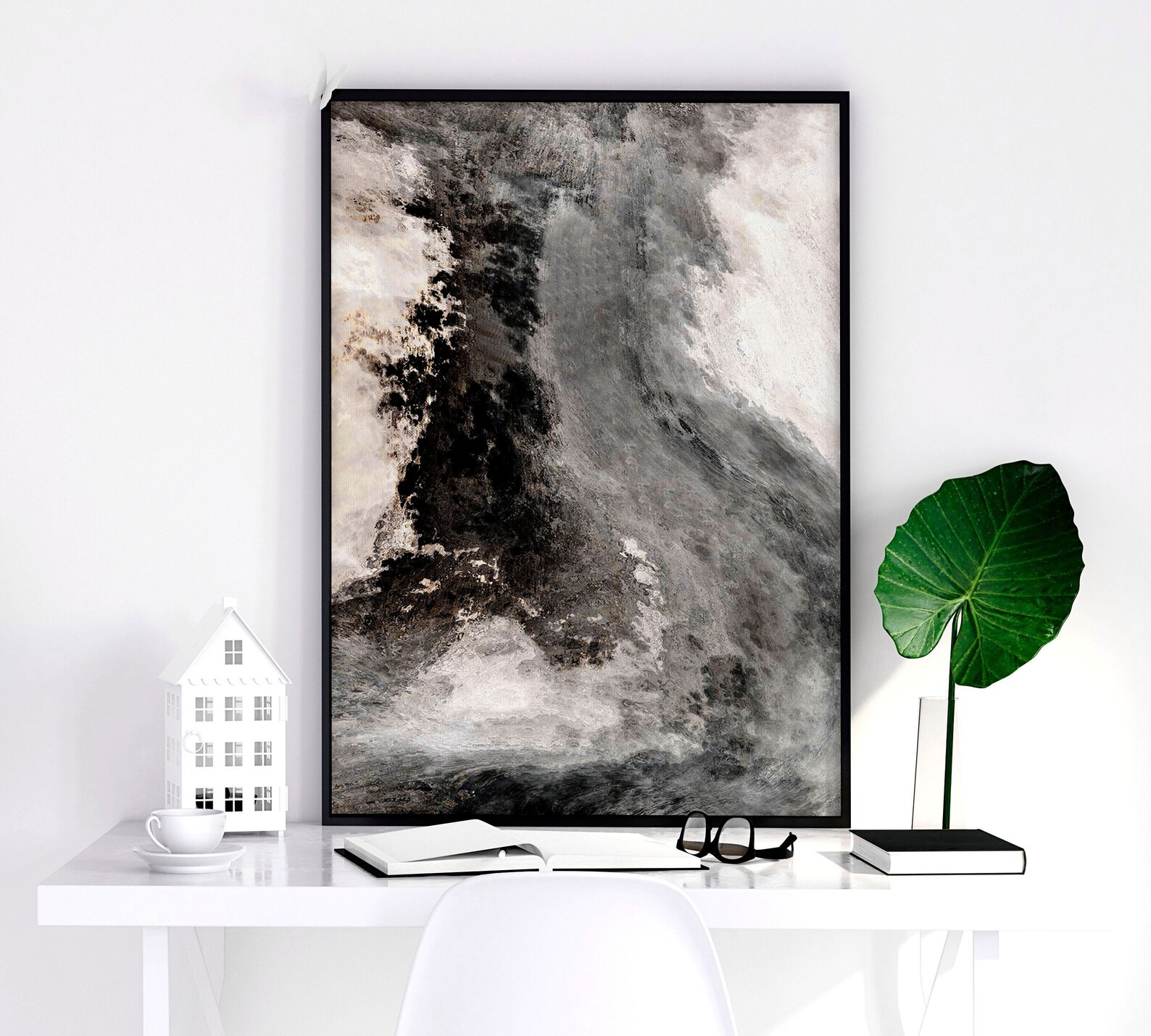 Earth Tone Landscape Painting Set of 3 Framed Wall Art Prints for a ...