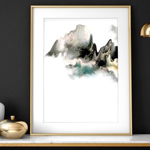 Calming Watercolor Painting Print Set of 3 Minimalist Wall - Etsy