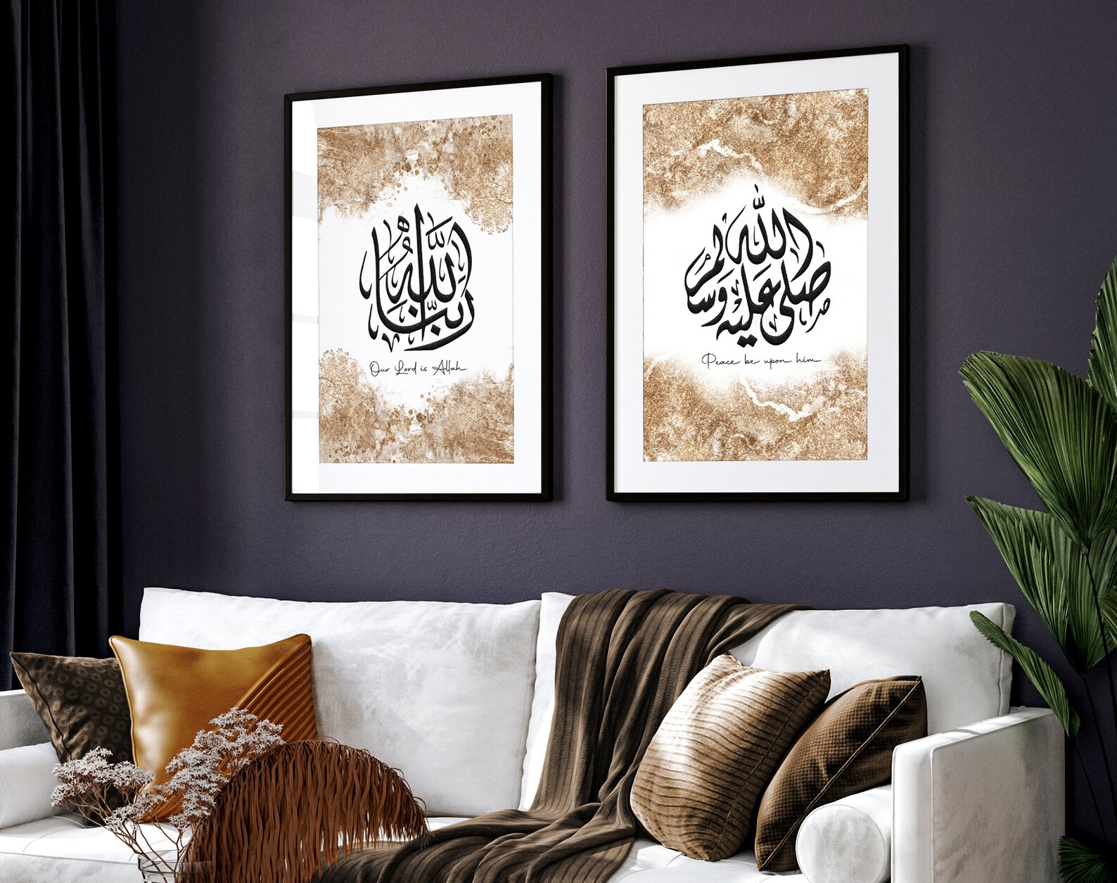 Islamic Wall Art Islamic Store Gift for Women Gold Wall - Etsy