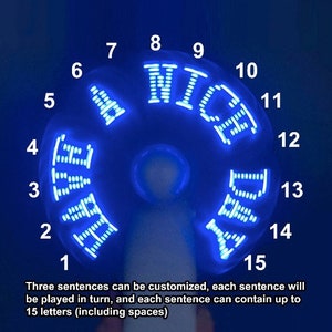 Personalized Message LED Hand Fan: Cooling Comfort With a Personal ...