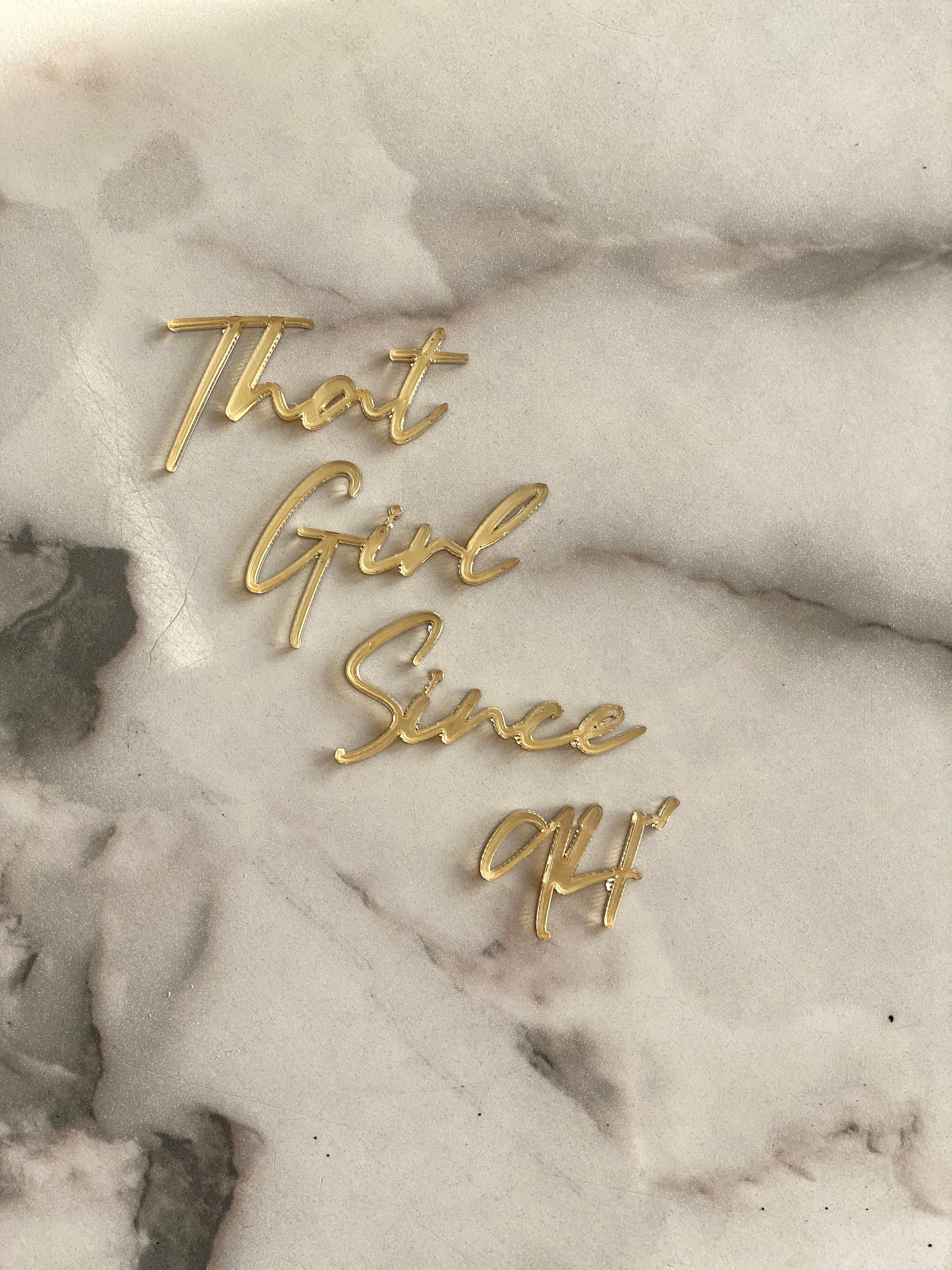 That Girl Since 94' Cake Charm Happy Birthday Cake Charm - Etsy