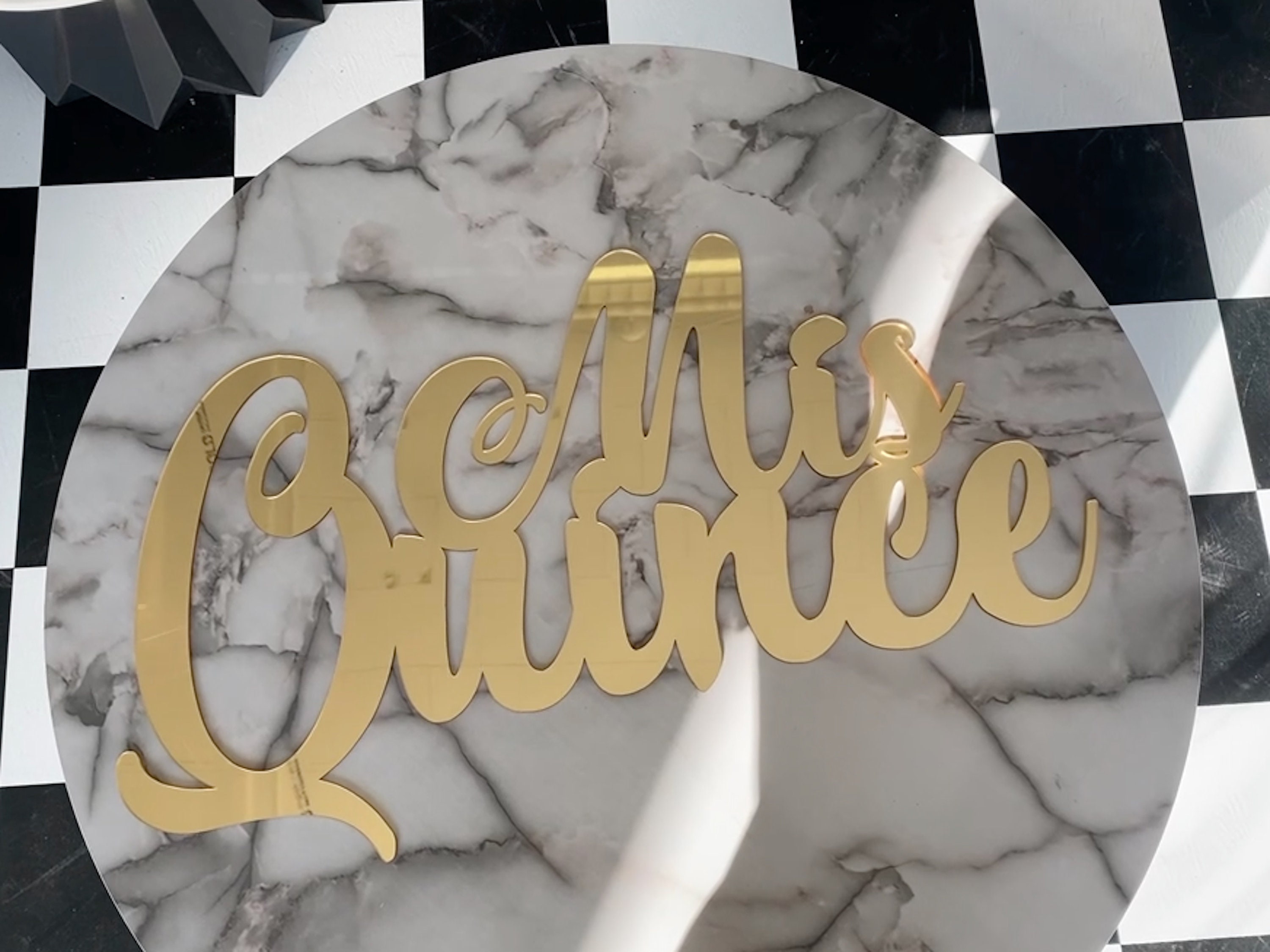 Mis Quince (made With Acrylic Mirror) - Etsy