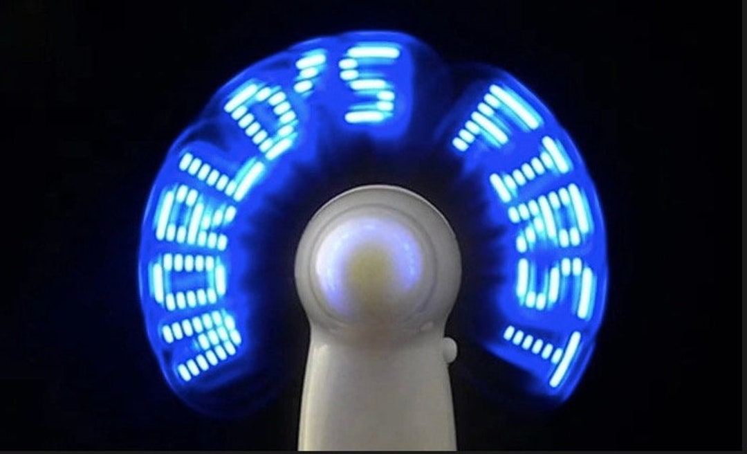 Personalized Message LED Hand Fan: Cooling Comfort With a Personal ...