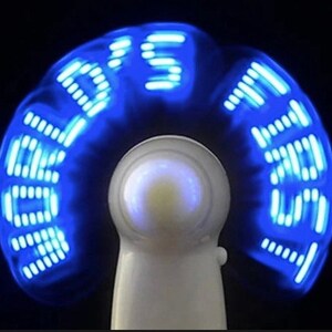 Personalized Message LED Hand Fan: Cooling Comfort With a Personal ...