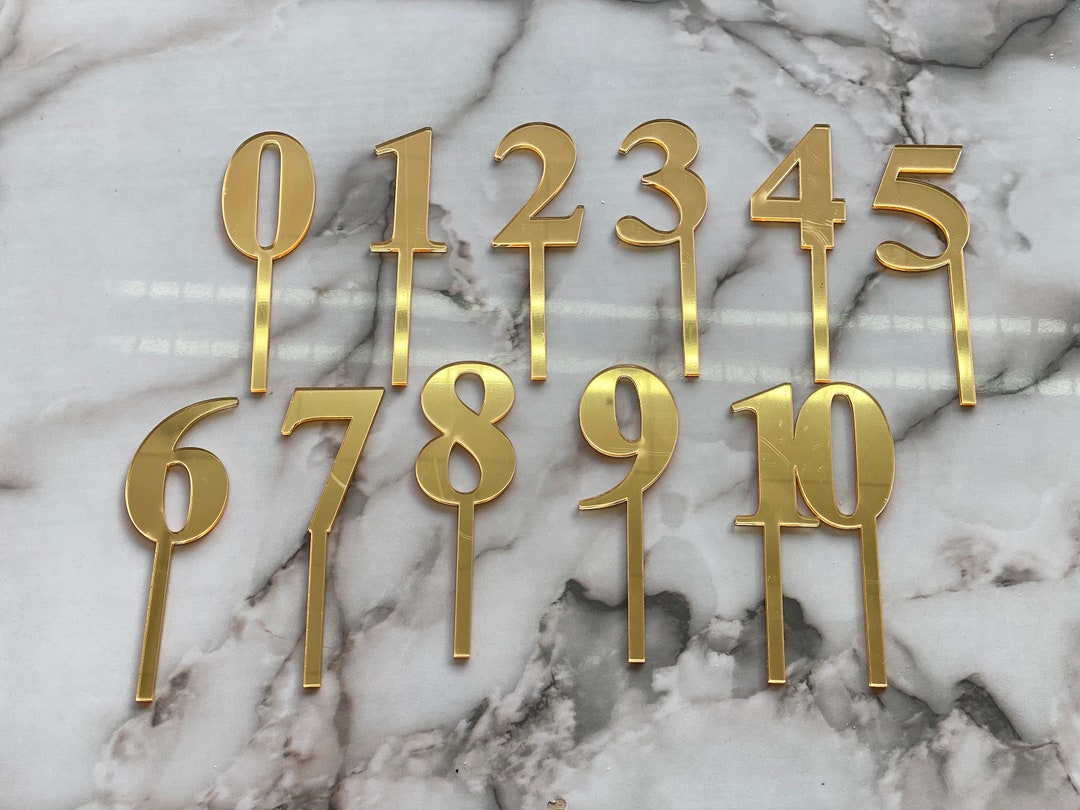 Birthday Number/cake Topper - Etsy