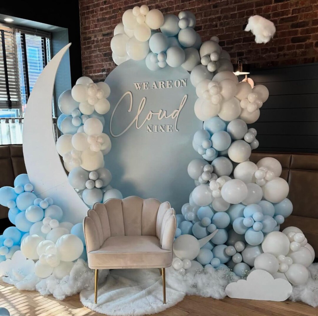 We Are on Cloud Nine Backdrop Sign | Sign Only | Baby Shower | Baby ...