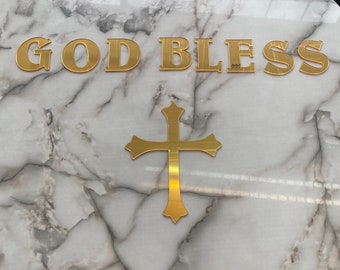 God Bless Acrylic Sign - Etsy