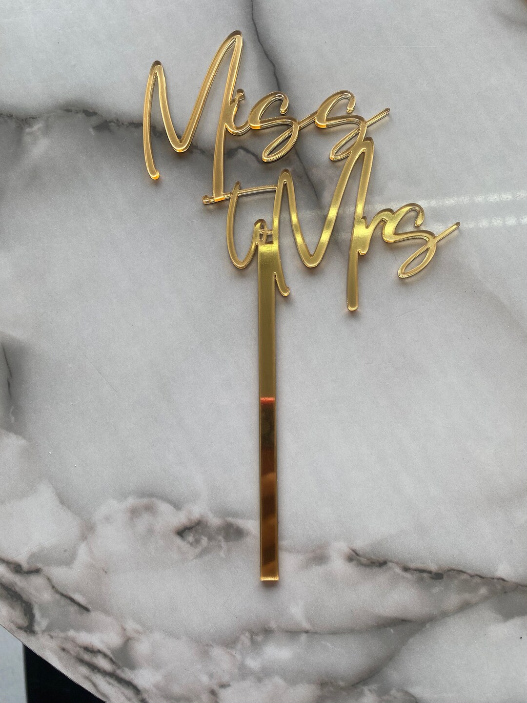 Miss to Mrs Cake Topper - Etsy