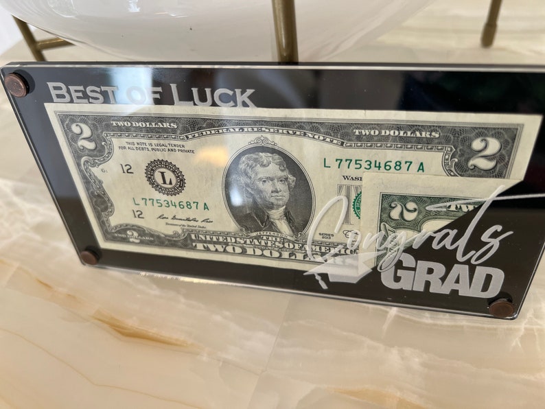 Congrats Grad Authentic 2 Dollar Bill Gift - Etsy