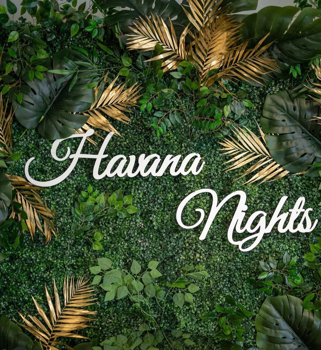 Havana Nights Backdrop Sign | Havana Themed Party | Birthday Party ...