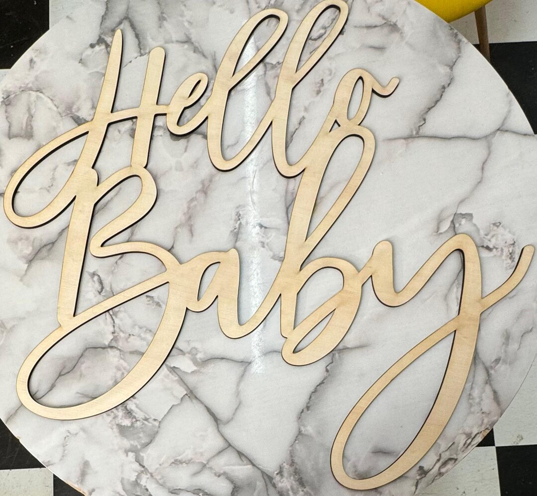 Hello Baby Backdrop Sign, Baby Shower, Party Sign, Gender Reveal - Etsy