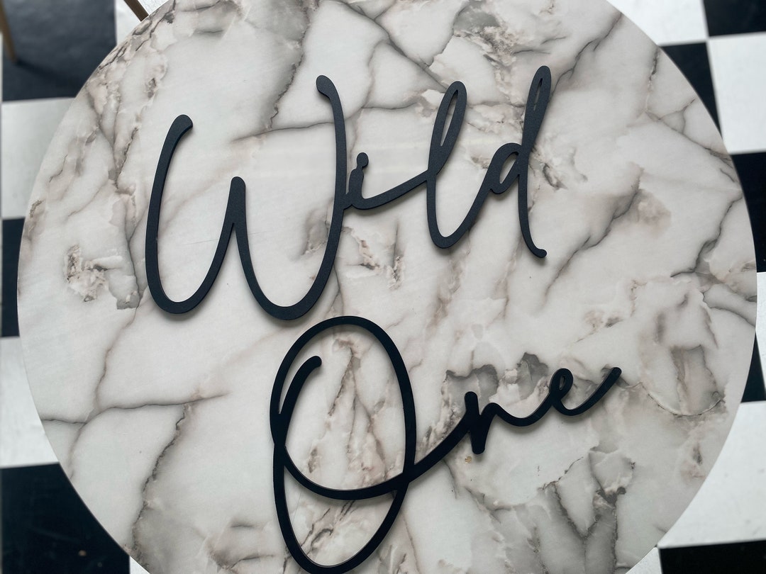 Wild One PVC Backdrop Sign | First Birthday Sign | Happy Birthday Sign ...