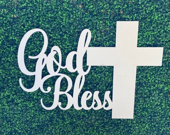 God Bless Acrylic Sign - Etsy
