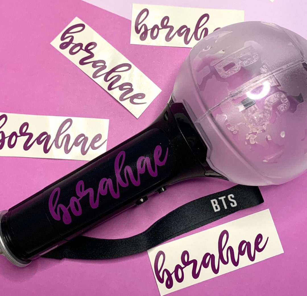 BTS Borahae I Purple You Lightstick/army Bomb Vinyl Decal Sticker - Etsy