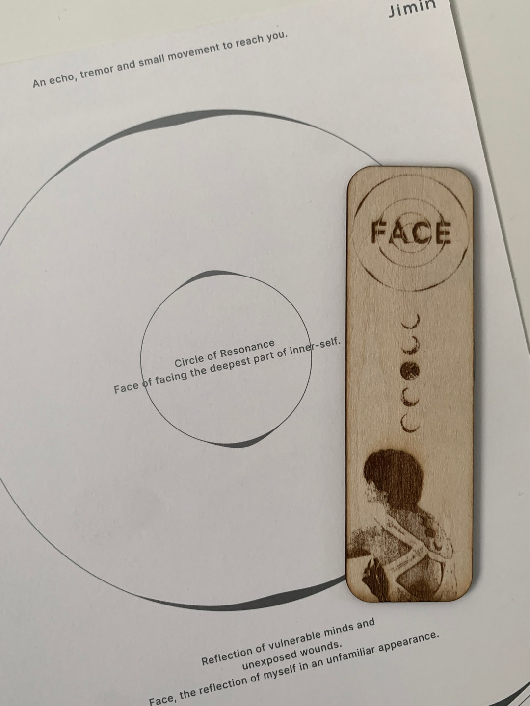 Engraved Wooden Bookmark, Jimin FACE, BTS Jimin Inspired, ARMY, Moon ...