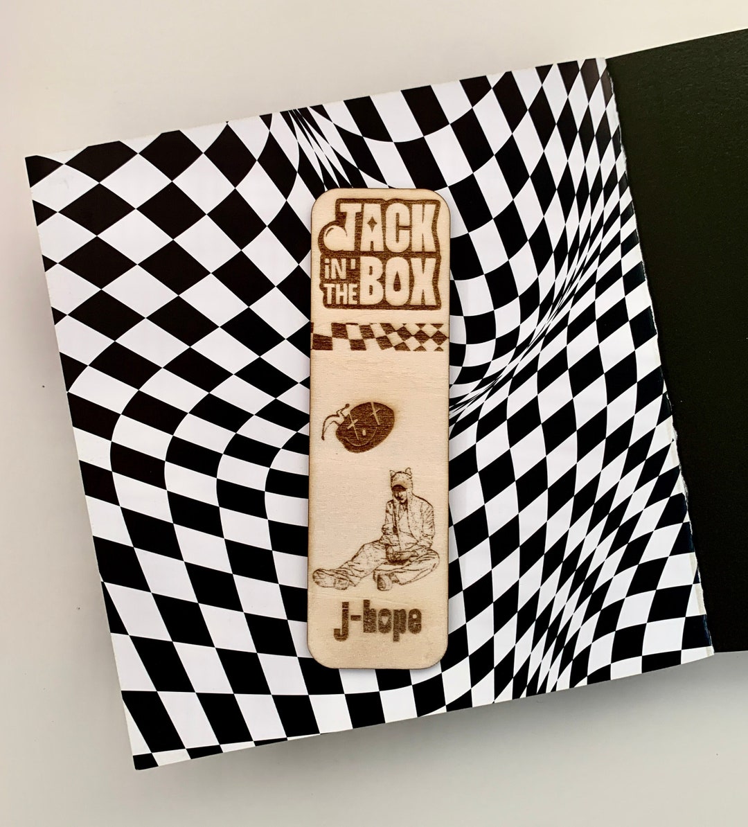 Engraved Wooden Bookmark, J-hope Jack in the Box, BTS Hoseok Inspired ...