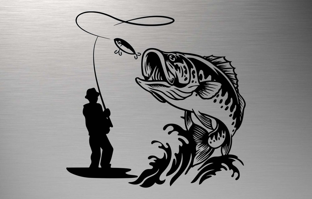 Fisherman Svg, Fisher Svg, Fishing Svg, Bass Fishing Svg, Fisherman ...