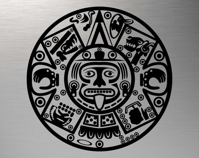 Aztec Calendar, Calendar, Azteca, SVG, DXF, PNG, Vector, Screen ...