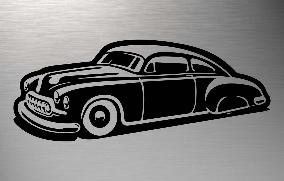 Hot Rod SVG, Vintage Car SVG, Muscle Car Silhouette, Retro Car Svg, Hot ...