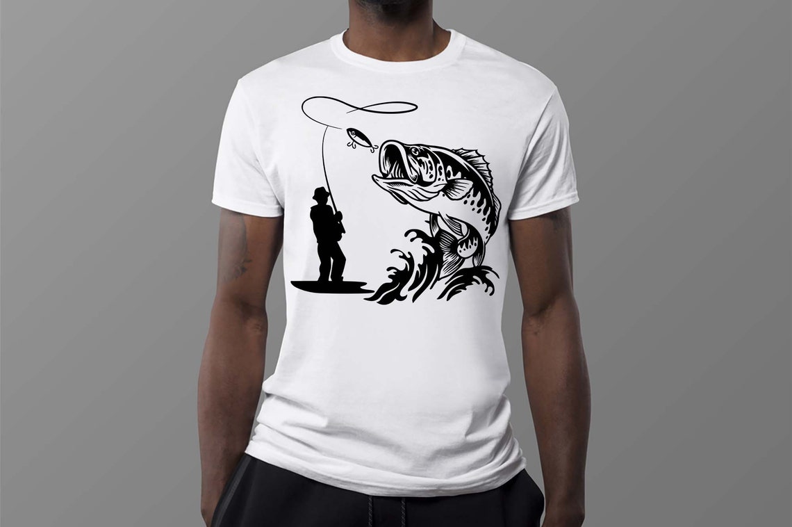 Fisherman Svg Fisher Svg Fishing Svg Bass Fishing Svg - Etsy UK