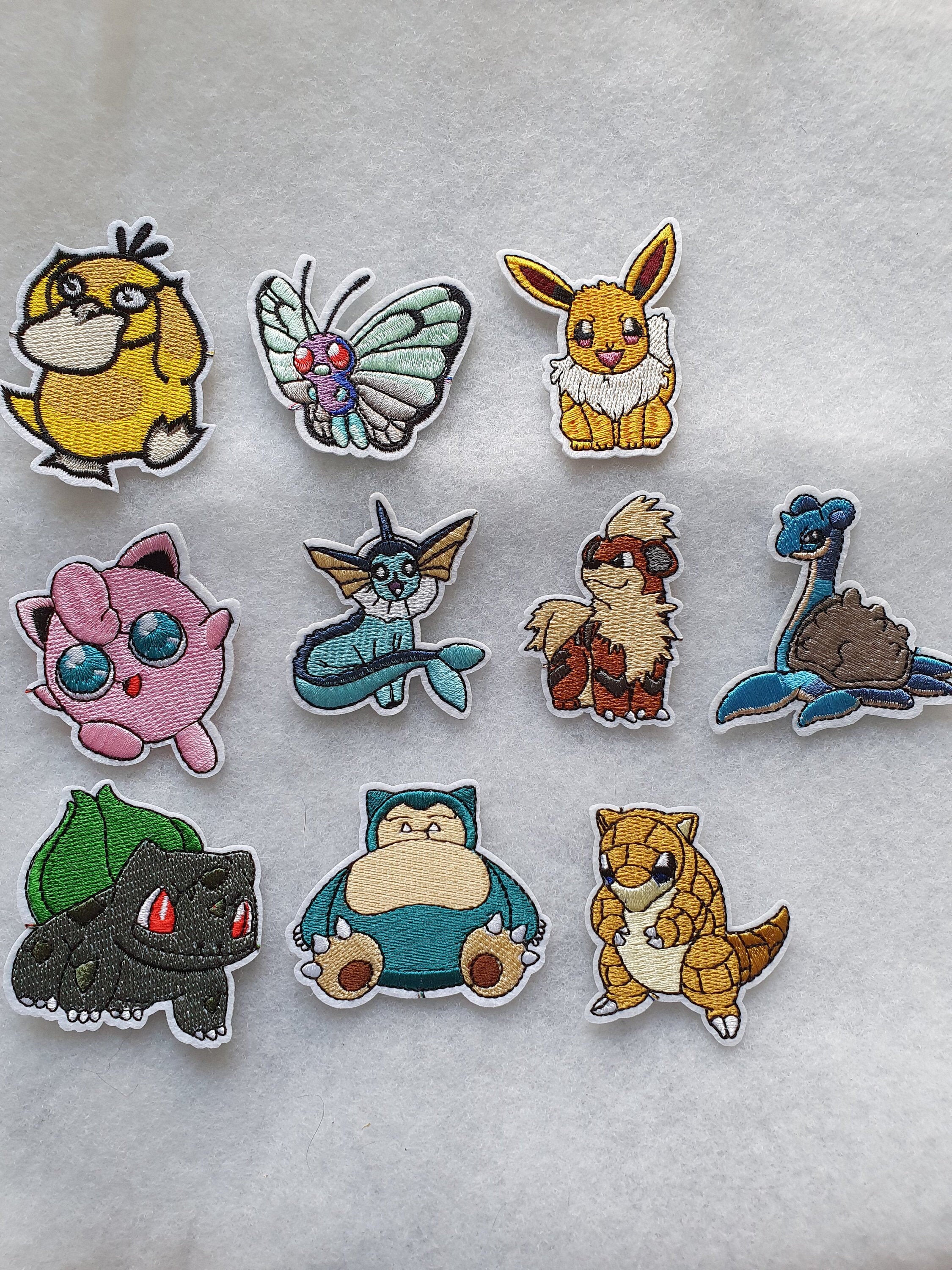 Pokemon Iron on Patches Eevee Jigglypuff Lapras Growlithe - Etsy UK