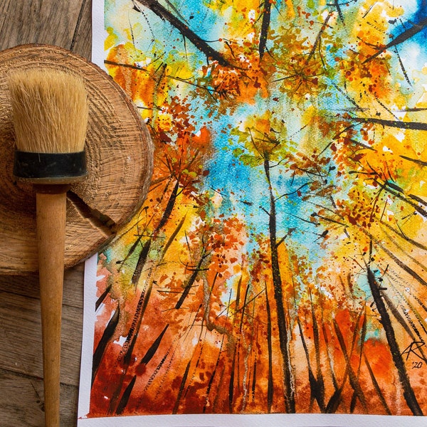 Fall Tree Painting - Etsy
