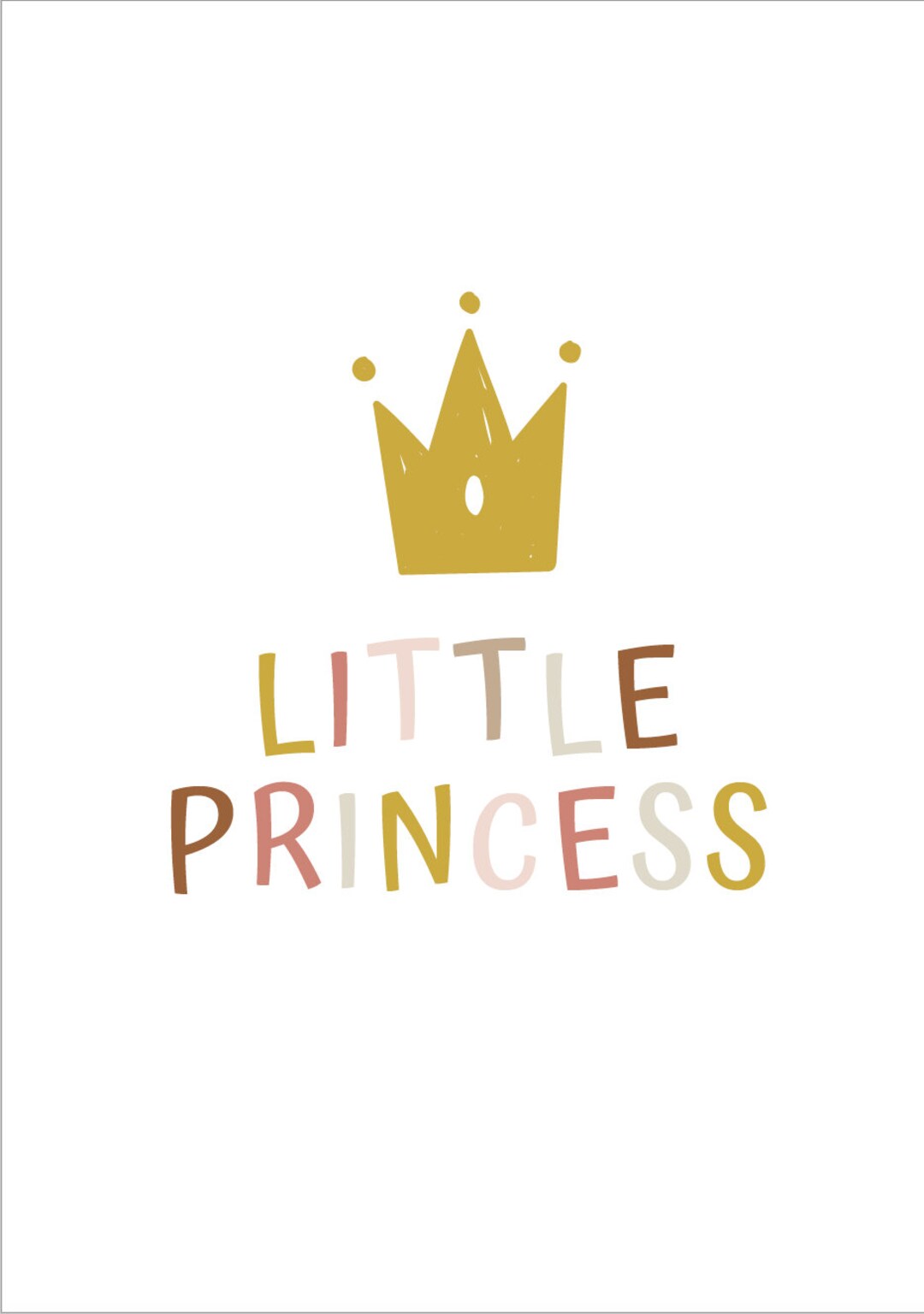 Digital Little Princess Poster - Etsy