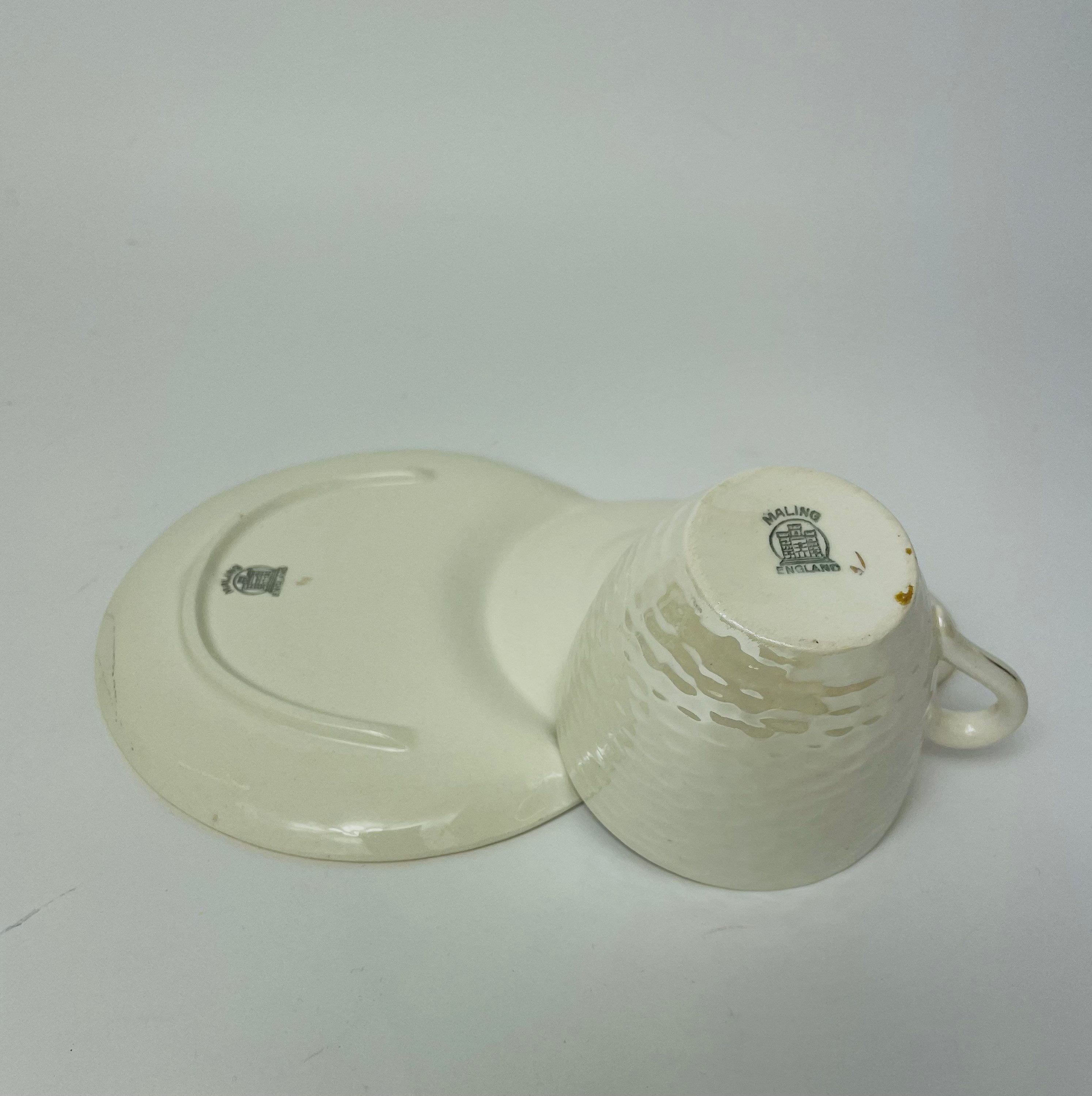 Pink Maling Lustre Ware Tennis Set Pink Iridescent Cup & - Etsy