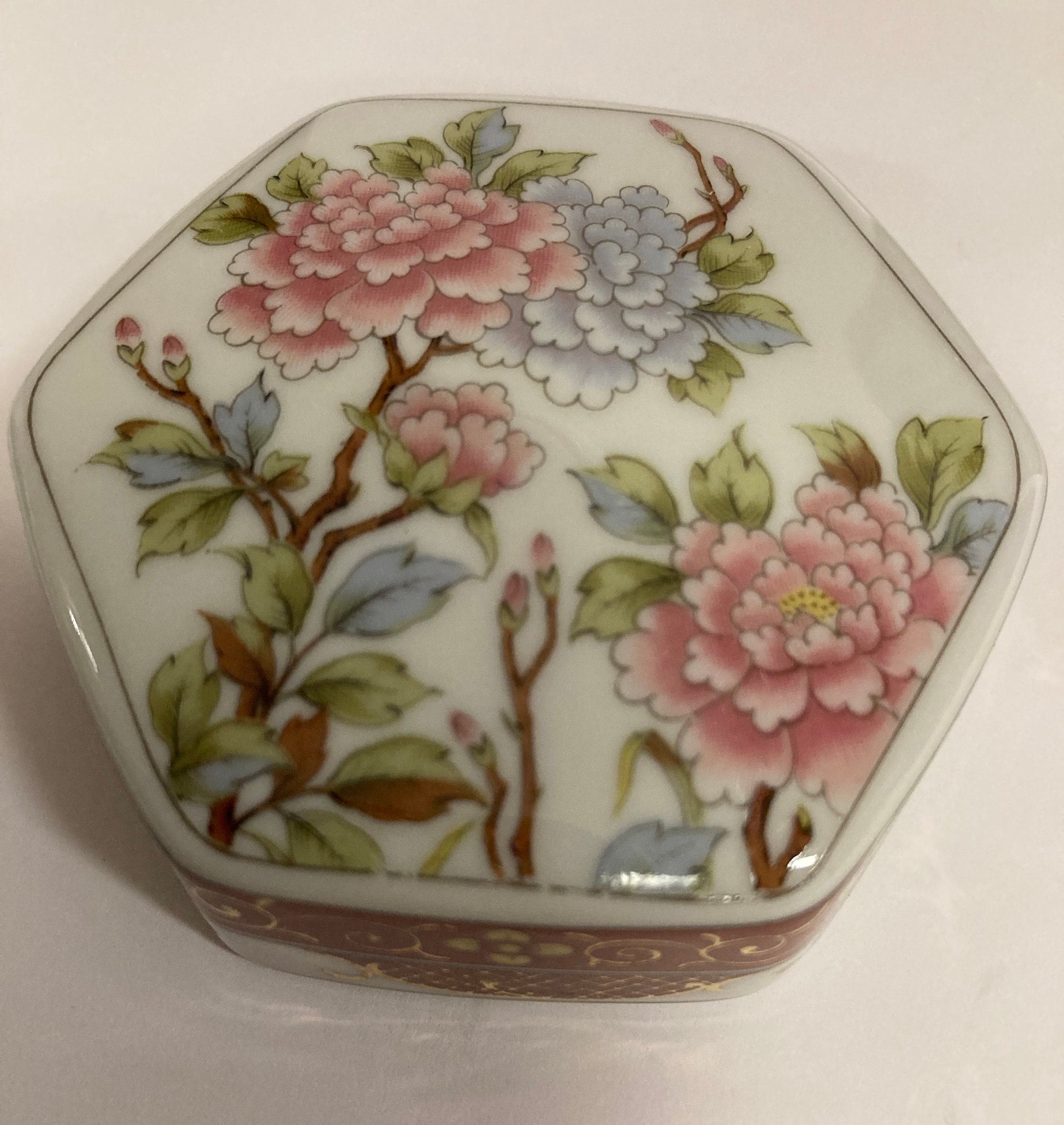 Beautiful Asian Oriental Chinese Tea Jar With Lid Flora and - Etsy