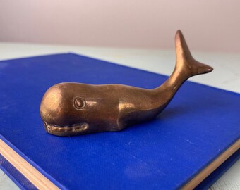 Brass Whale - Etsy