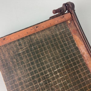 Vintage Tower Paper Cutter Trimming Board - Etsy