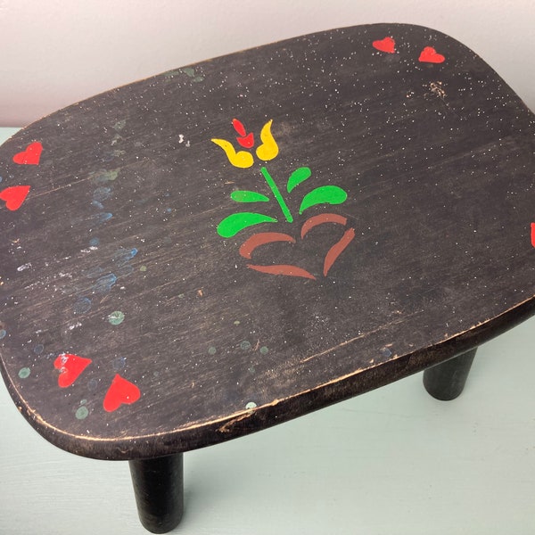 Hand Painted Stool - Etsy
