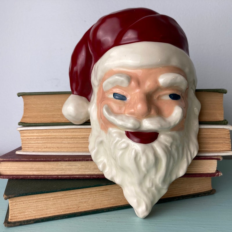 Santa Head Wall Hanging - Etsy