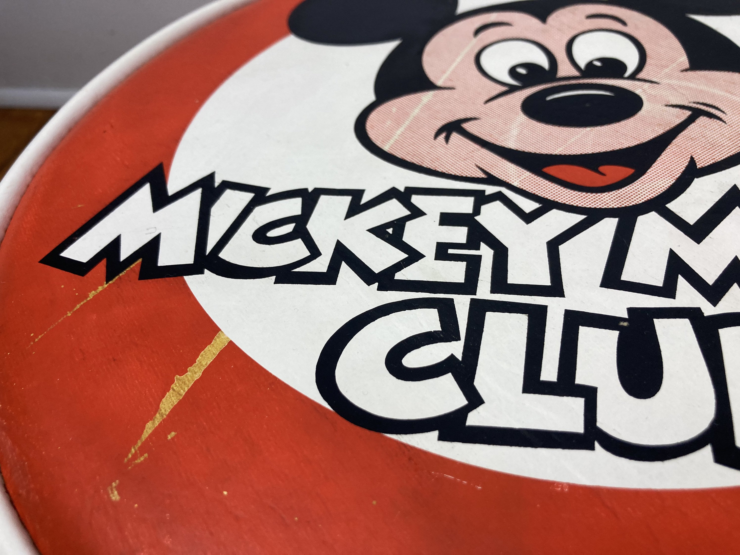 Vintage Mickey Mouse Club Mod Foot Stool - Etsy