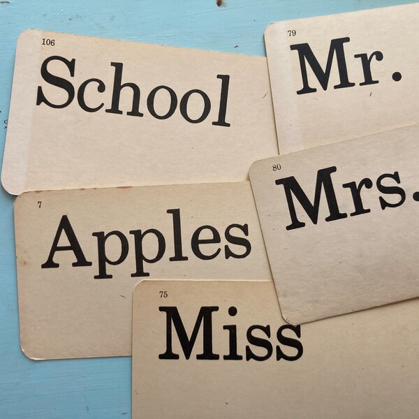 Vintage Flashcards - Etsy