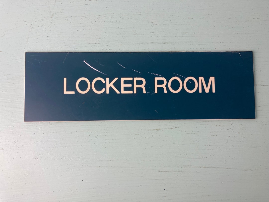 Vintage Locker Room Sign - Etsy