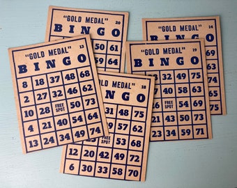 BINGO A Transogram Gold Medal Game Vintage Board Game 1948 - Etsy
