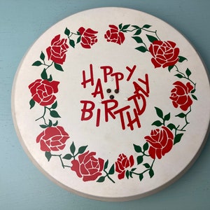 Vintage Musical Happy Birthday Cake Stand - Etsy