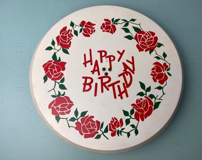 Vintage Musical Happy Birthday Cake Stand - Etsy
