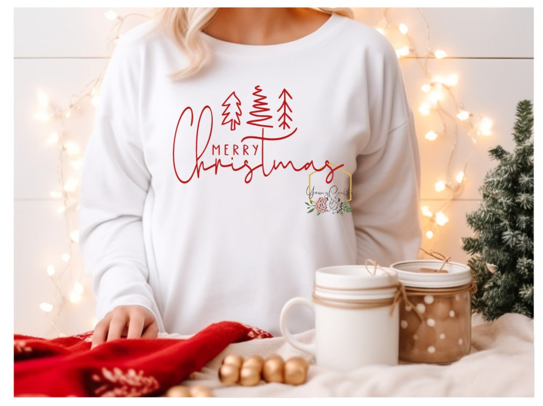 Merry Christmas Tree Shirt, Adult Holiday Shirt, Adult Christmas Theme ...
