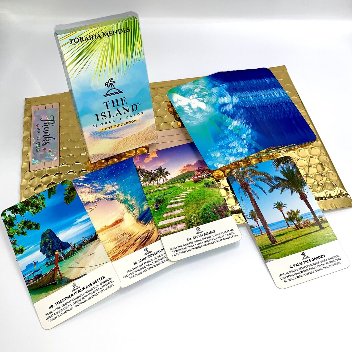 The Island Oracle Deck 52 Oracle Cards With PDF Guidebook Angel Numbers ...