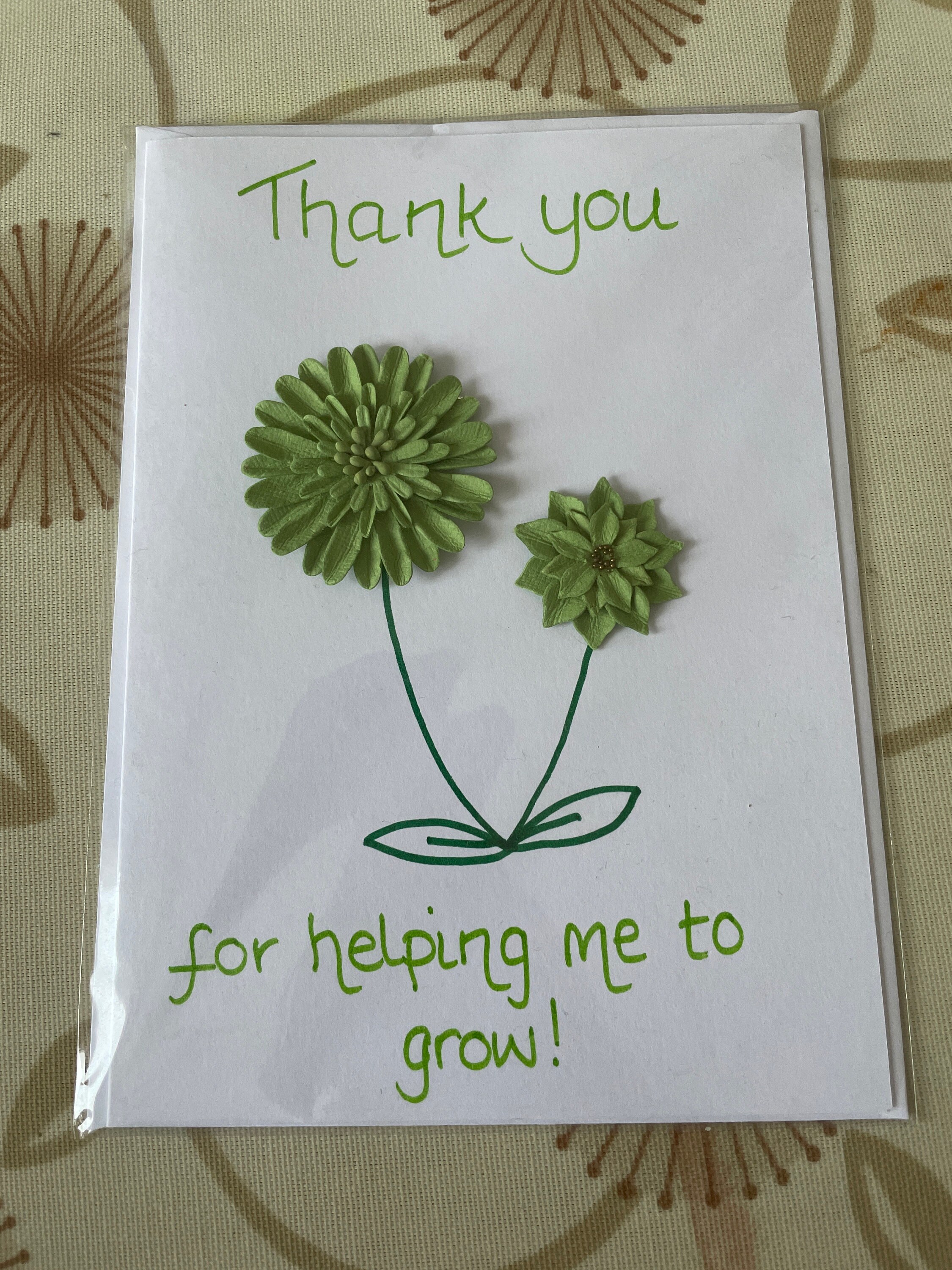 Teacher Thank You Card Etsy Teacher Thank You Card Etsy