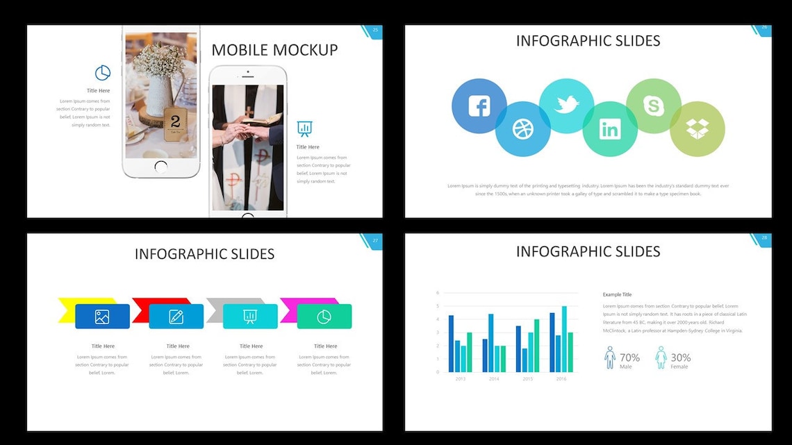 Minimal Design Powerpoint Template - Etsy