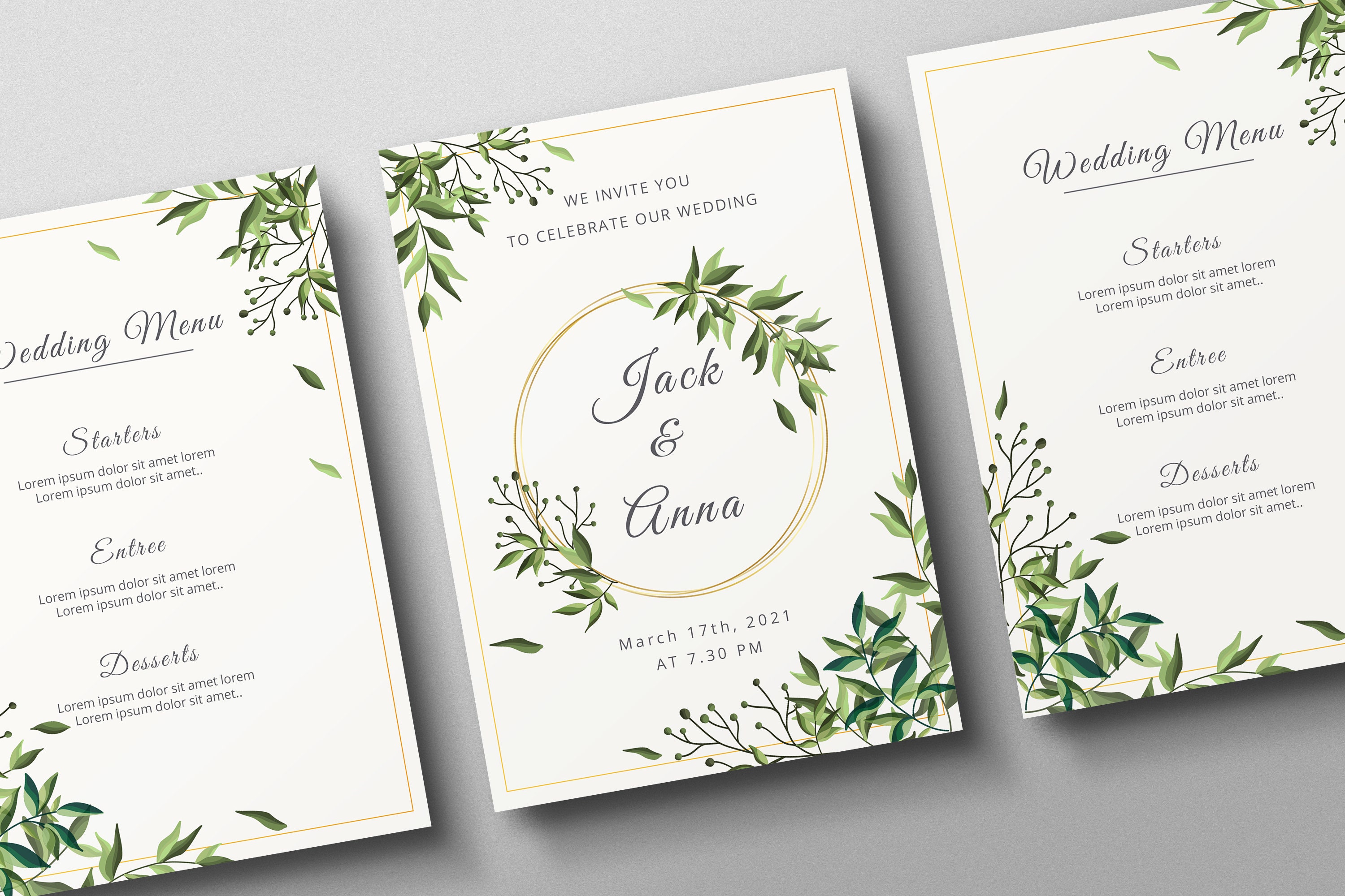 Wedding Invitation Template PSD Instant Download - Etsy