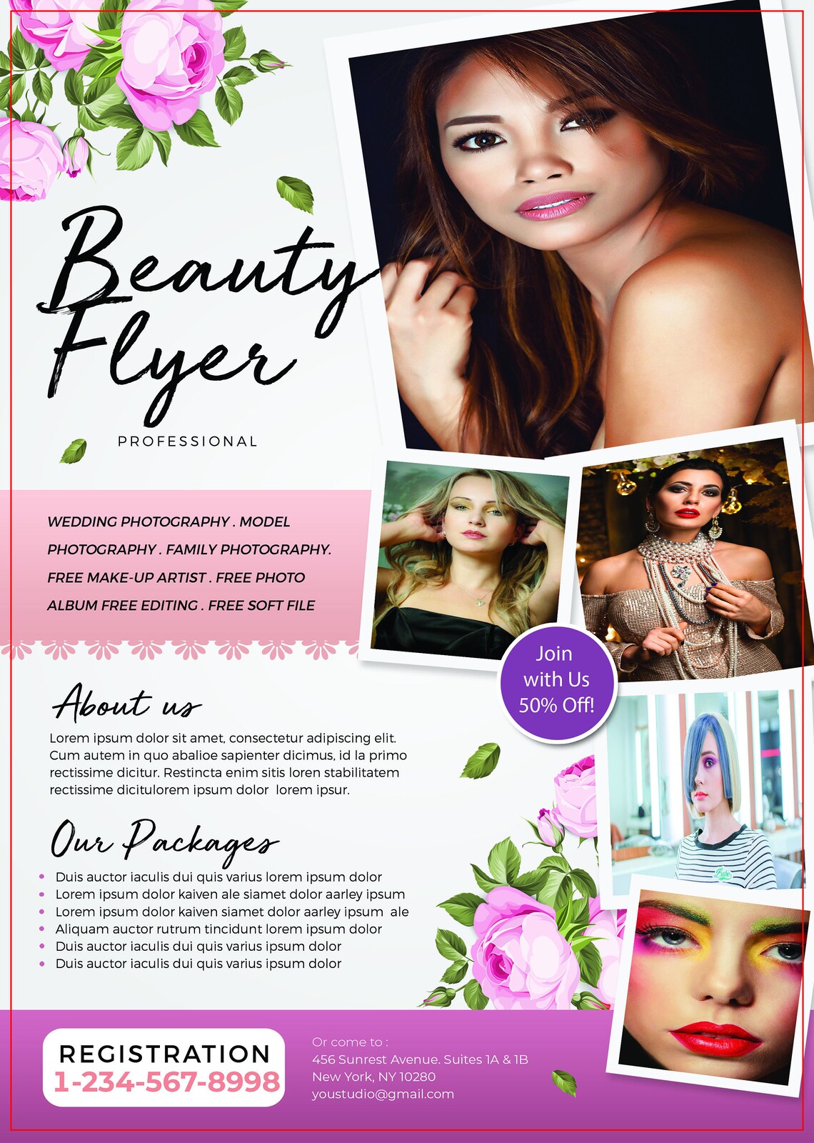 Beauty Salon Price List Flyer Marketing Price List Flyer Salon Flyer ...