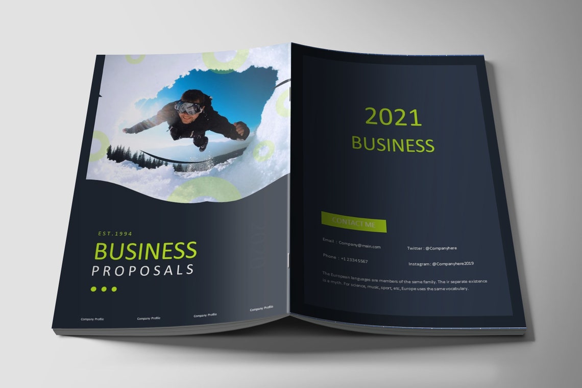 Magazine Style Brochure Template Magazine Template Ebook Template ...
